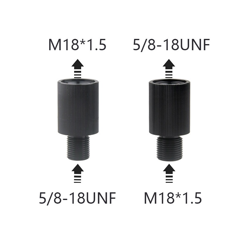 M18*1.5 to 5/8-18UNF Conversions Threaded Fittings Gas Filling Adapter ...