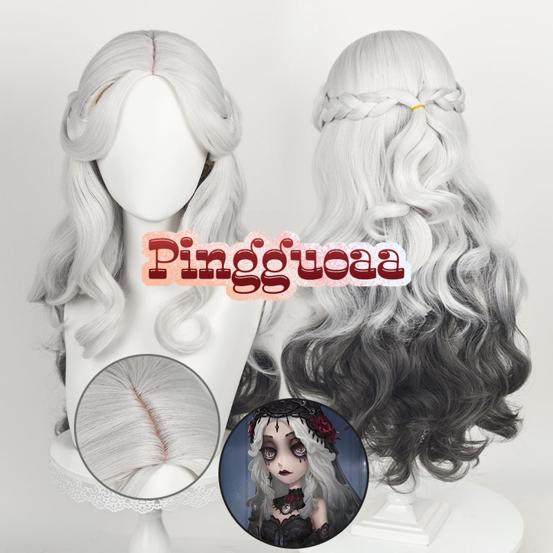 Identity V Ada Mesmer Everlasting Night Cosplay Wig 66cm Long Curly ...