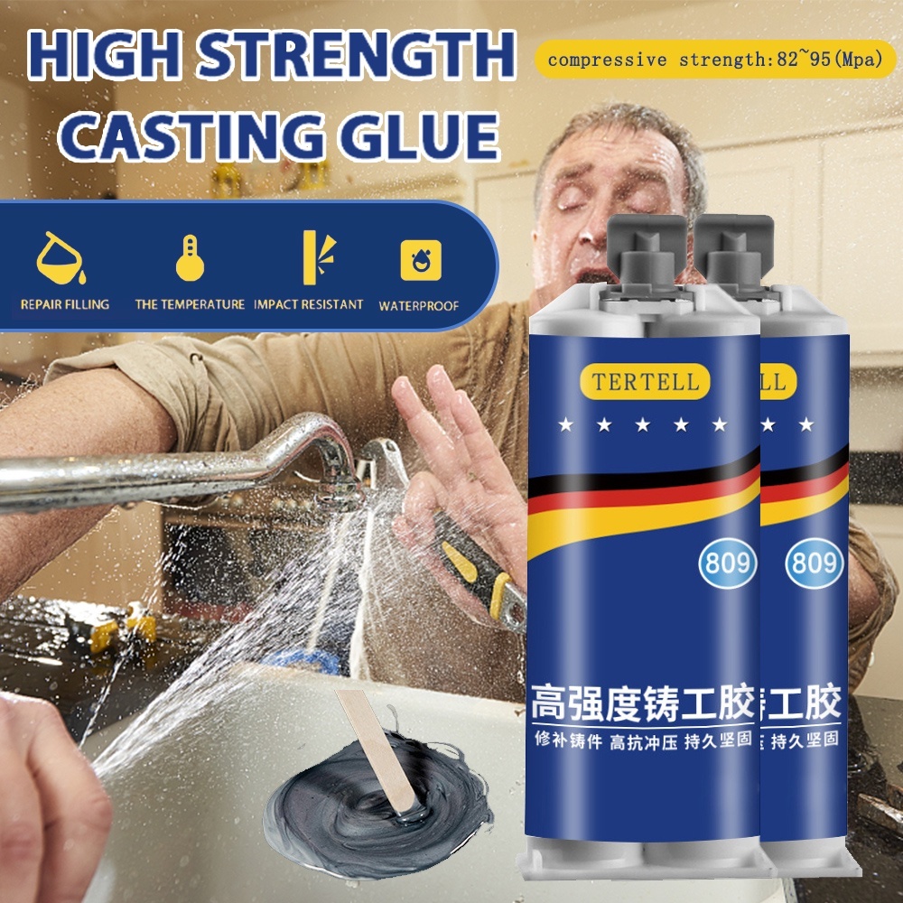 100g Metal Glue High Strength Heat Resistance Welding Filler Repair ...