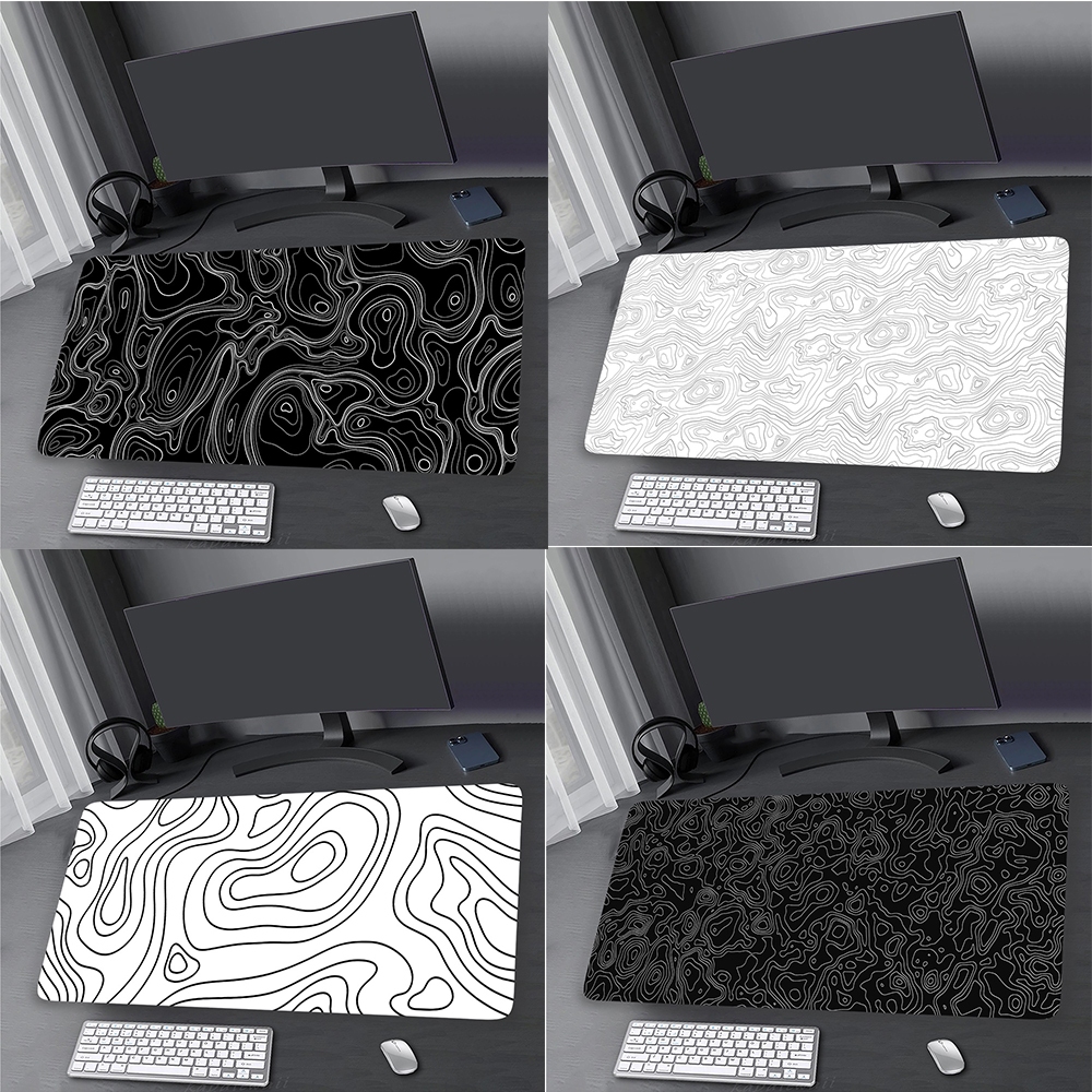 Black and White Mousepad Art Mouse Pad HD Print Mousepads Large ...