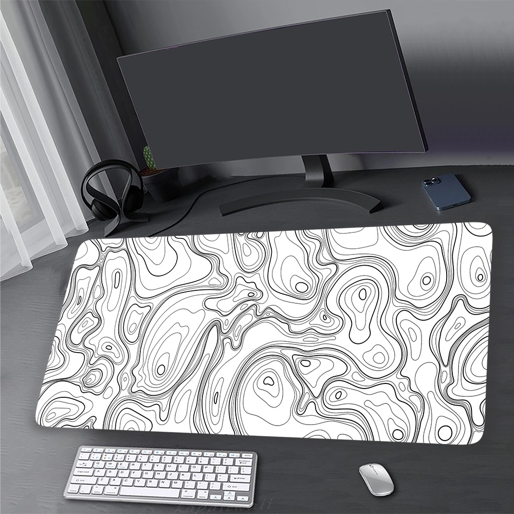 Black and White Mousepad Art Mouse Pad HD Print Mousepads Large ...