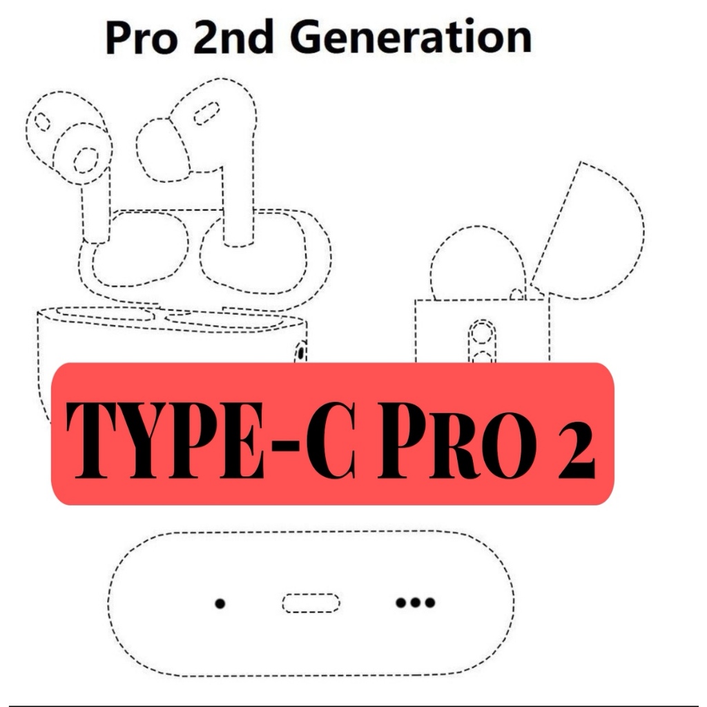 【ANC】 TYPE-C Pro2 Premium G en 3 Active Noise Cancellation Treduction ...