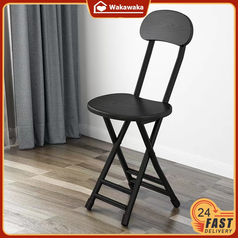 Kerusi Lipat Solat Portable Folding Chair Foldable Backrest Chair ...