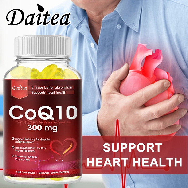 Coenzyme Q10 300 mg Supports Heart Health, Cardiovascular Health, Supports Gum Health,Anti-Aging ...