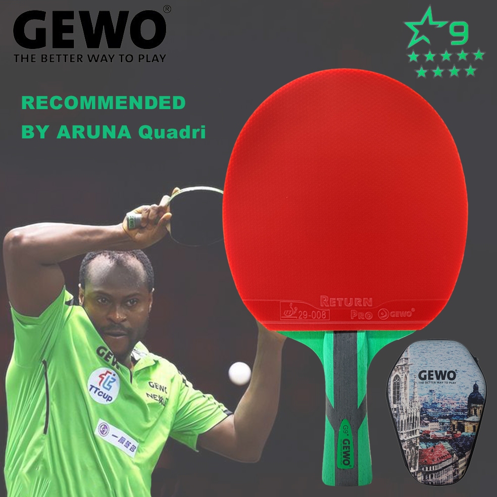 Original GEWO Table Tennis Racket 6/7/8/9 Star Professional Carbon Ping ...