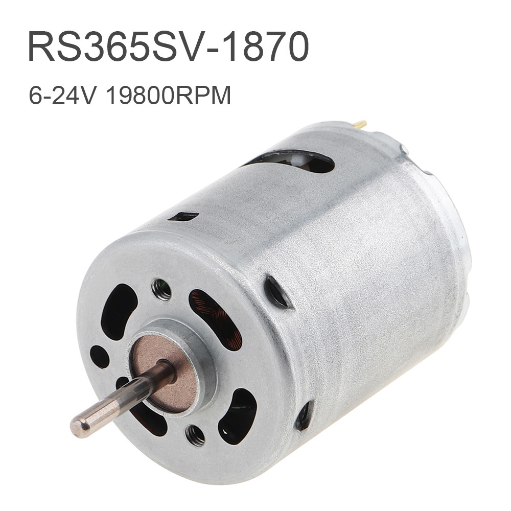 RS365 SV DC Motor 6-24V 19800RPM High Speed with Carbon Brush for Hair ...