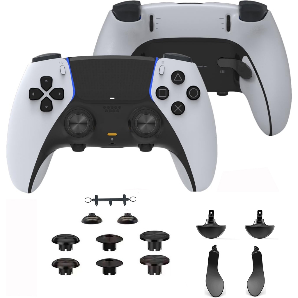 Metal Thumbsticks for PS5 Edge Controller, 4 Back Paddles Triggers ...