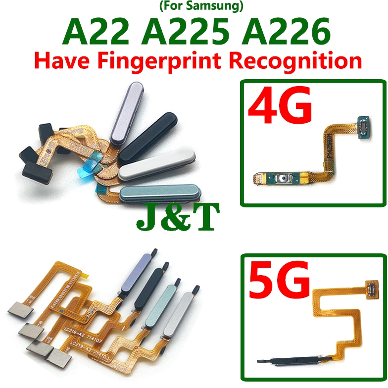 For Samsung A22 A225F A226B 4G 5G Fingerprint function Scanner Touch ID ...