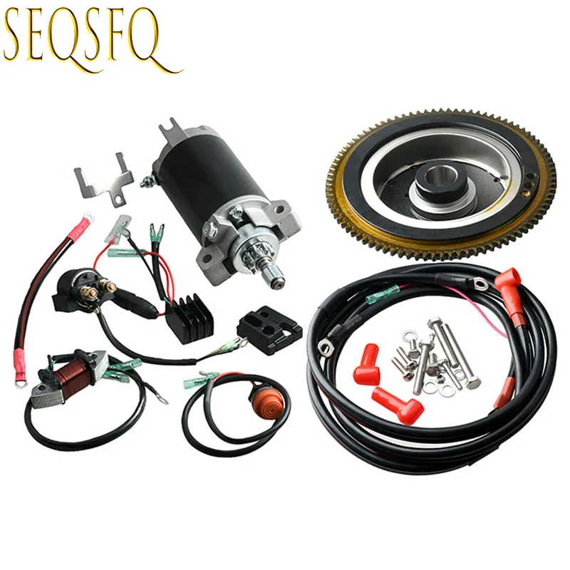 Electric Start Kit For YAMAHA 2 Stroke 40HP E40X T40 Electrical starter ...