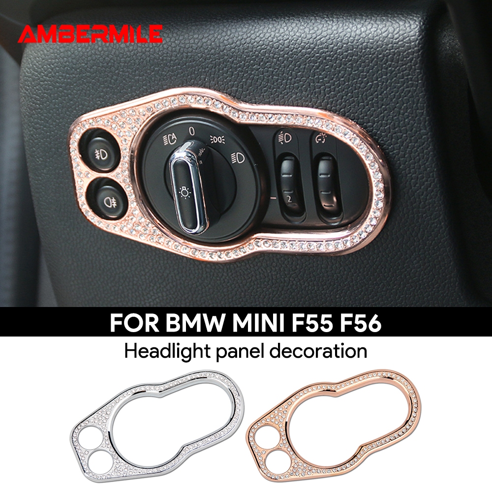 For MINI Cooper F55 F56 Headlight Switch Decorative Frame Sticker ...
