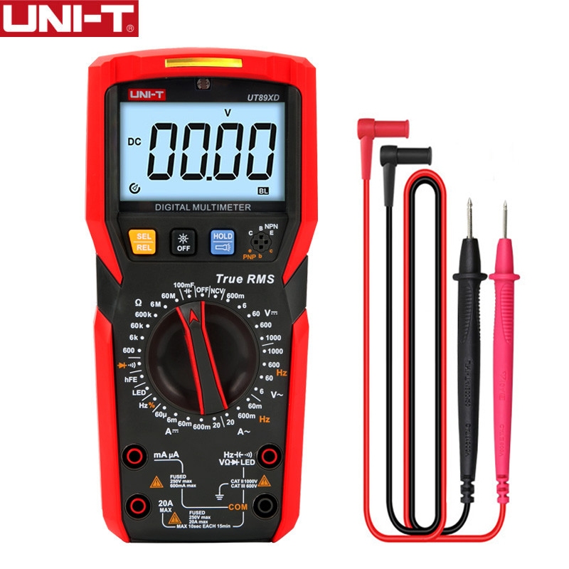 UNI-T UT89X UT89XD Digital Multimeter 1000V DC AC Voltage 20A AC DC ...