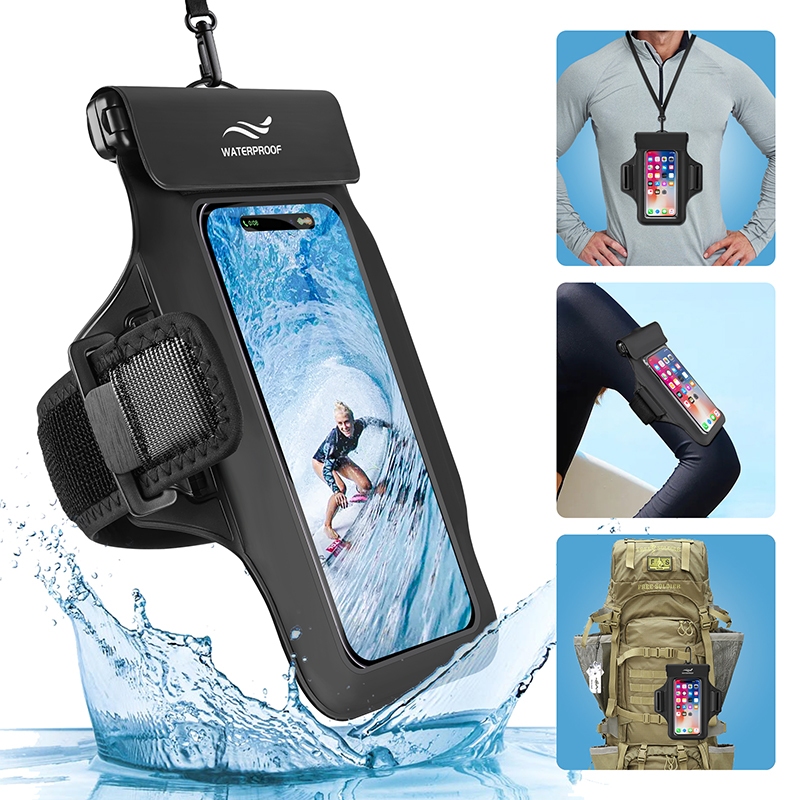 HAISSKY Upgrade Armband Waterproof Phone Bags For iPhone 17 16 15 14 13 ...