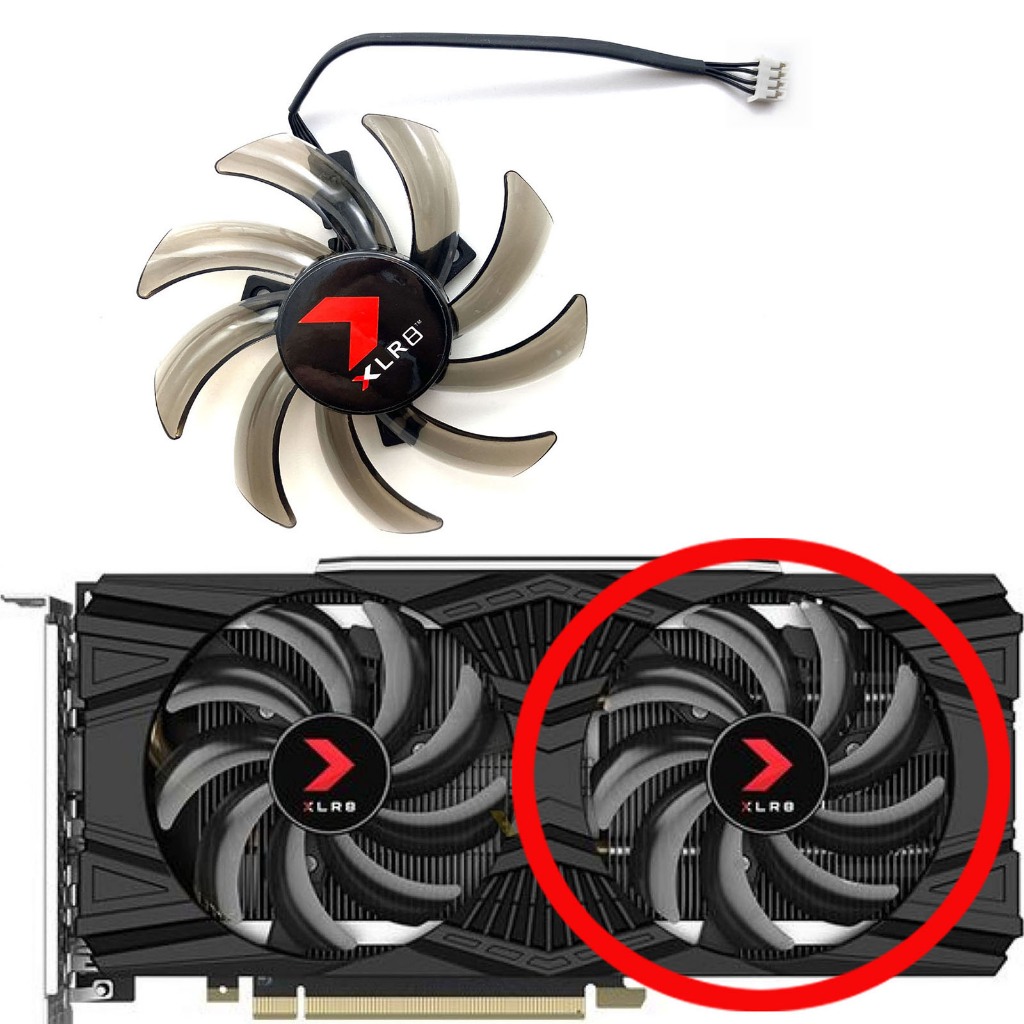 GA91S2U Gaming OC Dual Fan Graphics Card Replacement Fan for RTX2060 ...