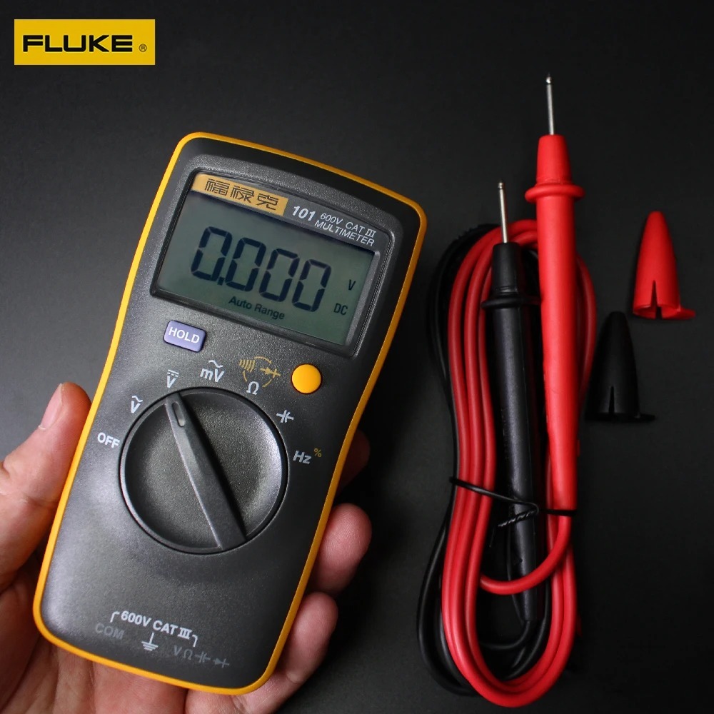 Fluke 101 Basic Palm-sized Mini Pocket auto range Digital Multimeter ...