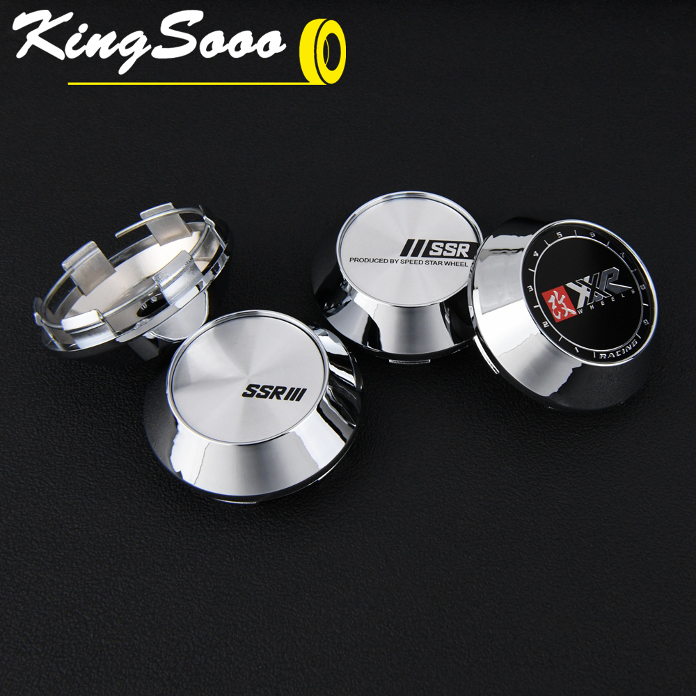 4PCS JDM SSR Center Cap Sport Rim 62mm Clip XXR Emblem Sticker Wheel ...