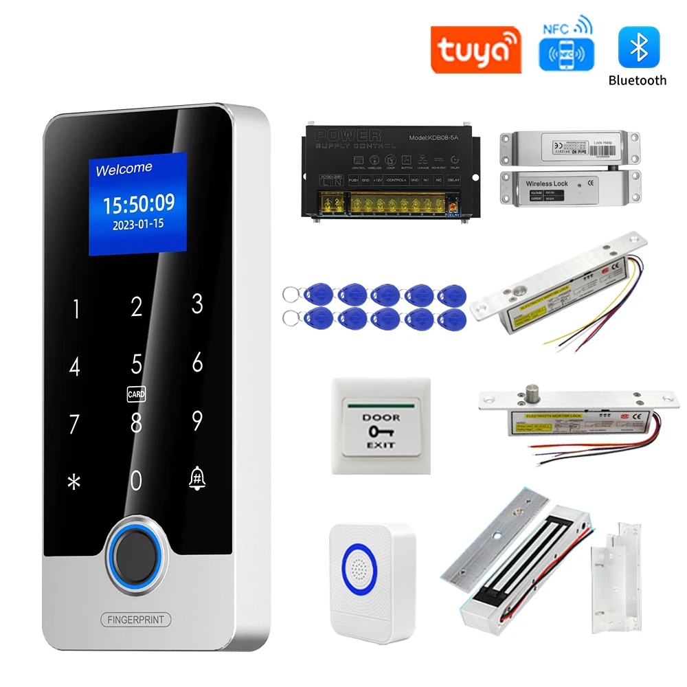 Tuya APP Door Lock Access Control System Kits With 1.77In Screen ...