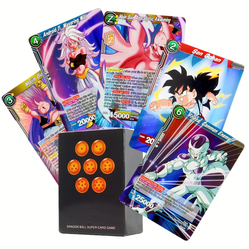 100Pcs Dragon Ball Cards Shiny Son Goku Frieza Saiyan Vegeta TCG Rare ...