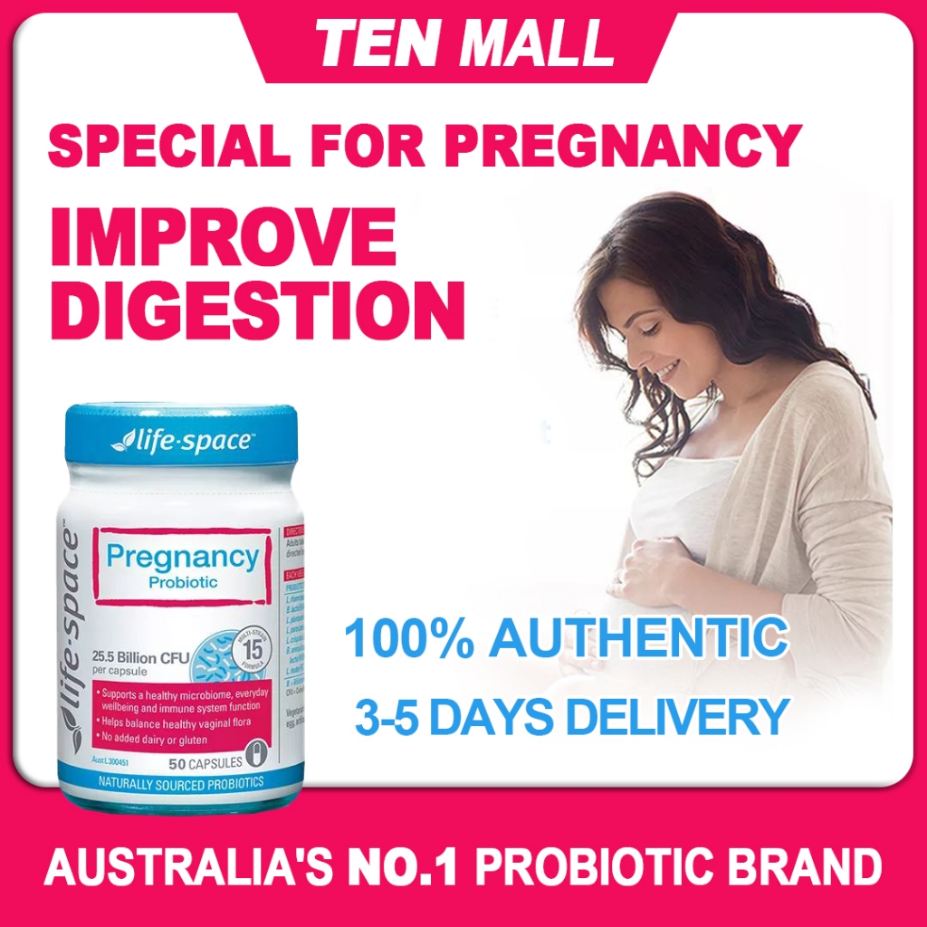 (EXP:2025/05)【Immune Support For Mom&Baby】Life Space Pregnancy Probiotic （50 Capsules） LifeSpace ...