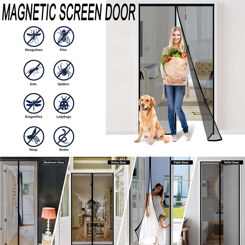 Magnetic Screen Door Mosquito Net Door Sliding Door Screen with Magic ...