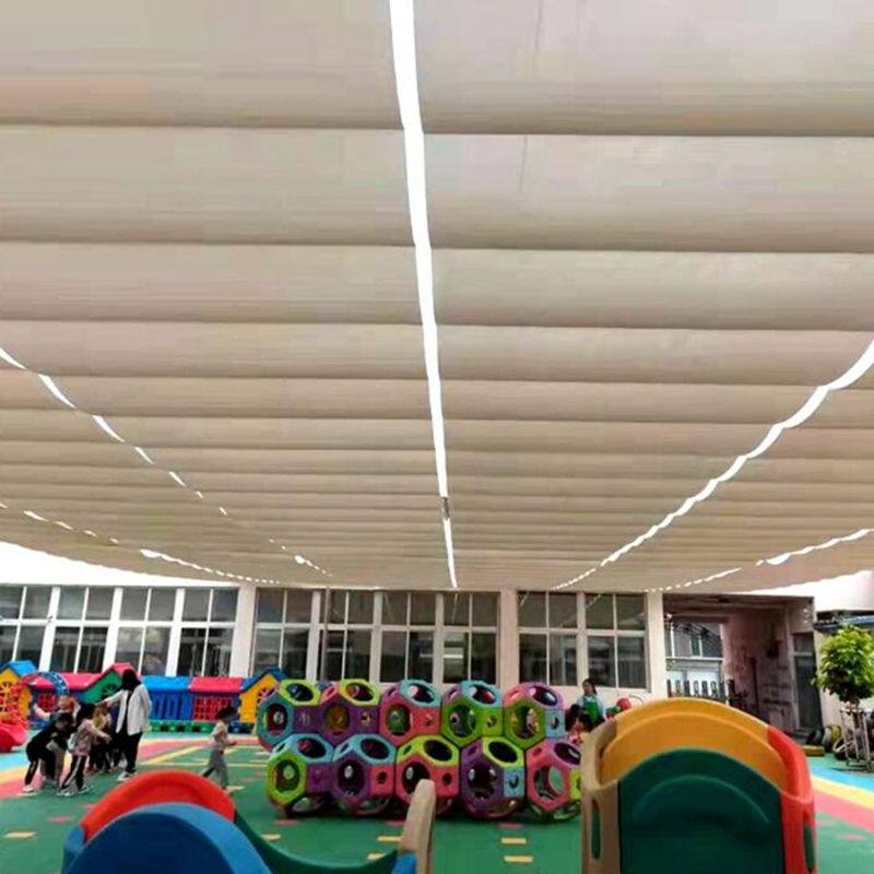 Waterproof Polyester Fabric Outdoor Telescopic Awning Wave Sunshade Net ...