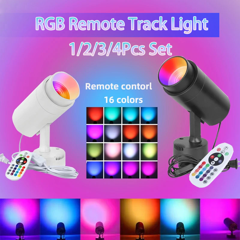 Lampu Rel LED RGB, Set Sorot Warna, Peralatan Pencahayaan Panggung ...