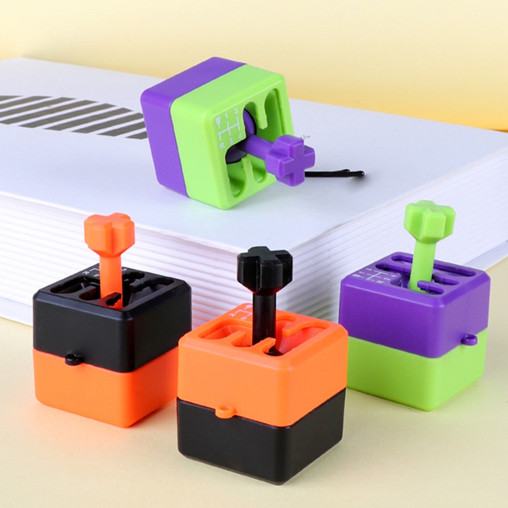 Sensory Fidget Cube Toys Mini Car Gear Shift Keyring KeyChain Pendant ...