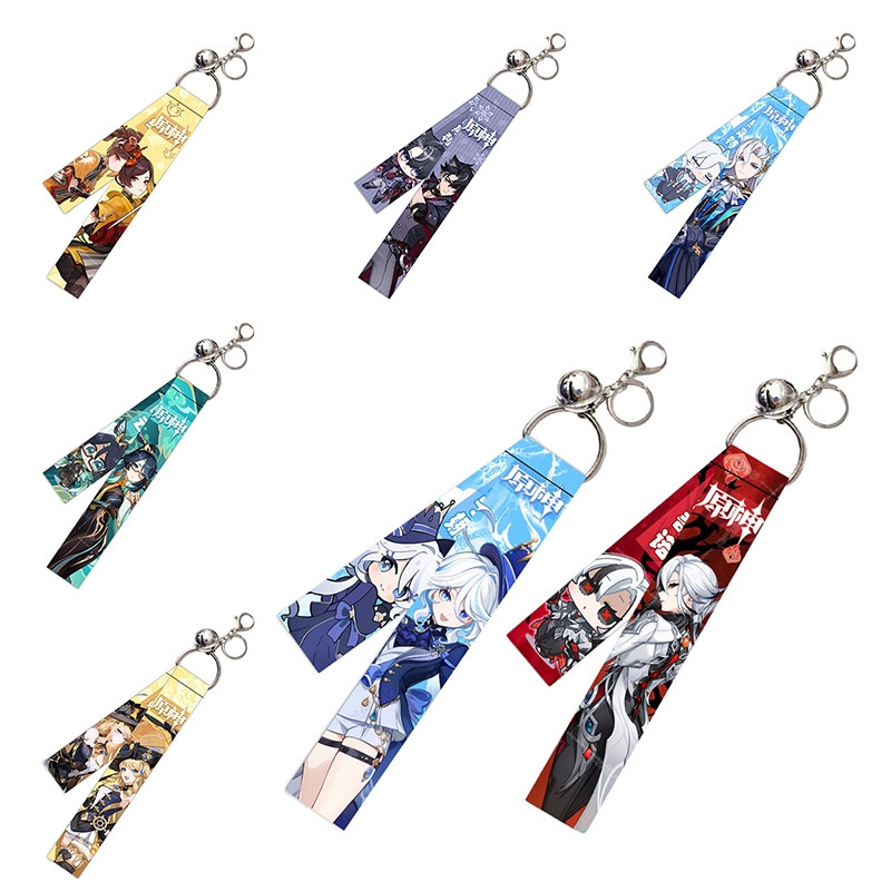Neuvillette Genshin impact keychain Knave Furina Chiori Lynette Ribbon ...