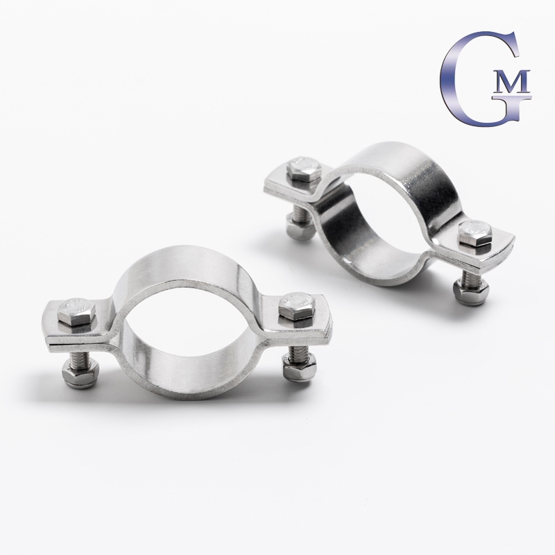 3/4" to 3" 304 Stainless Steel Sanitary Pipe Clamp Clips Support Tube ...
