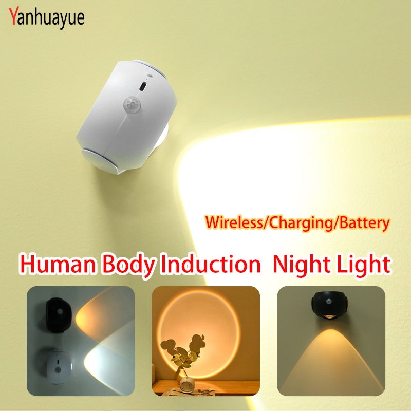 Usb Rechargeable Human Body Sensor Light Wireless Sunset Light Aisle ...