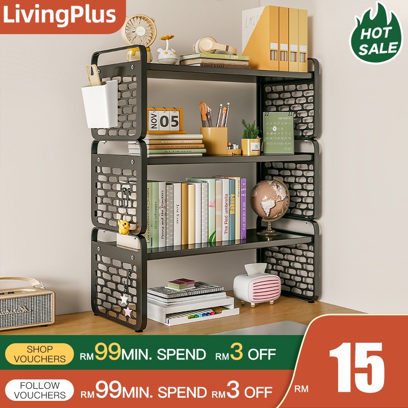 Desk Organizer Multipurpose Storage Rack Bookshelf Organizer Desktop ...