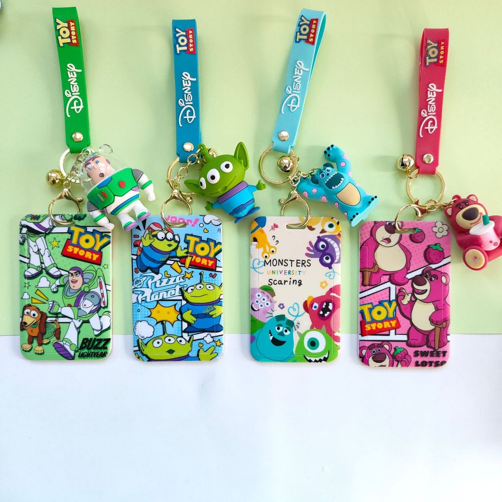 Toy Story ID Card Holder With Buzz Lightyear Strawberry Bear Doll ...