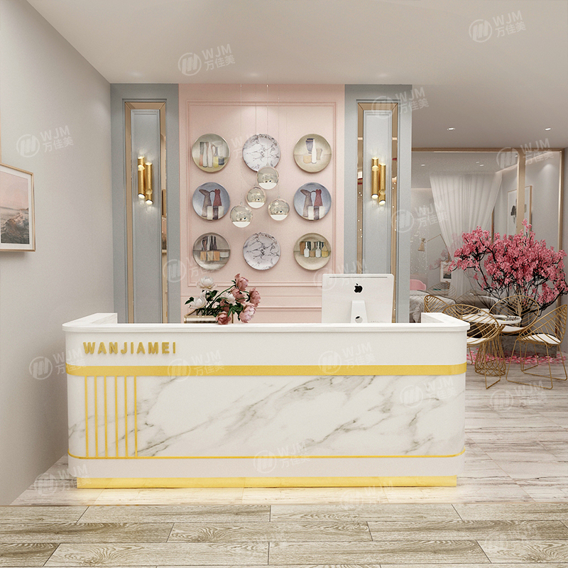 Table Front Desk Cash Register Counter Reception Counter Receptor Table ...