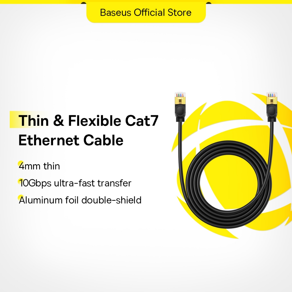 Baseus High Speed CAT7 10Gbps 32AWG Ethernet RJ45 Cable Cluster ...