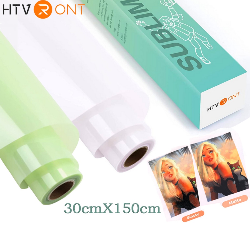HTVRONT Clear HTV Vinyl for Sublimation 12"x5FT/30cmx150cm Upgraded ...
