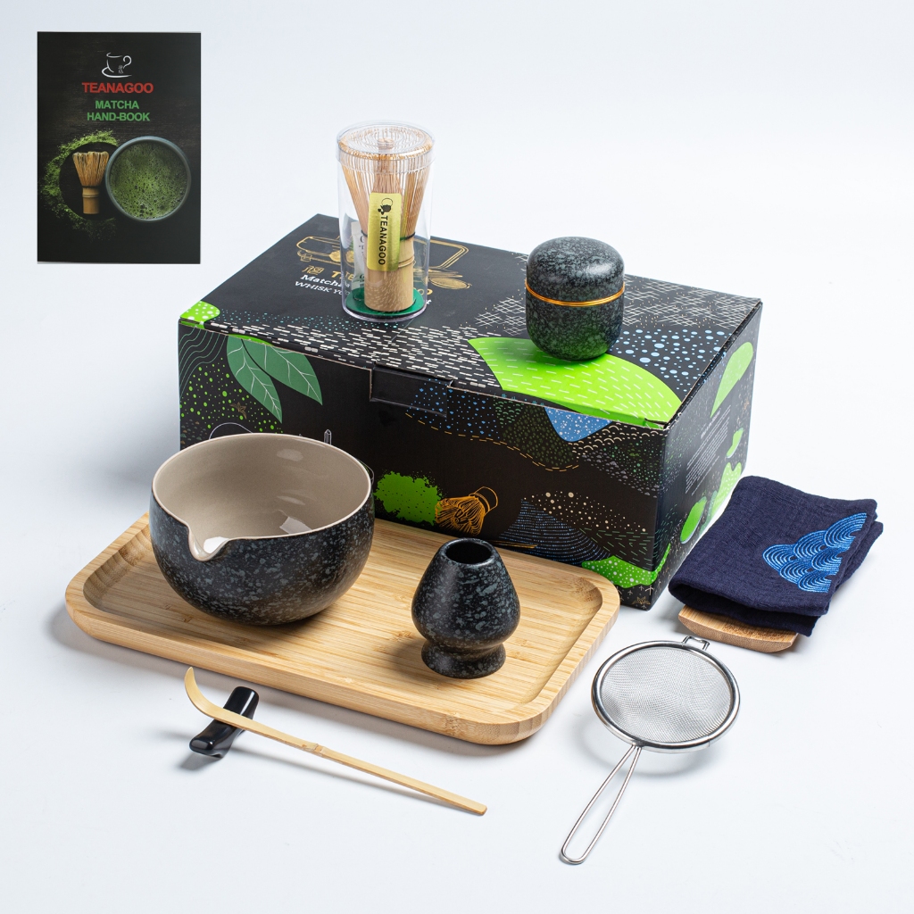 TEANAGOO Matcha Ceremony Set with tray, Japanese Tea Set, Matcha Bowl ...