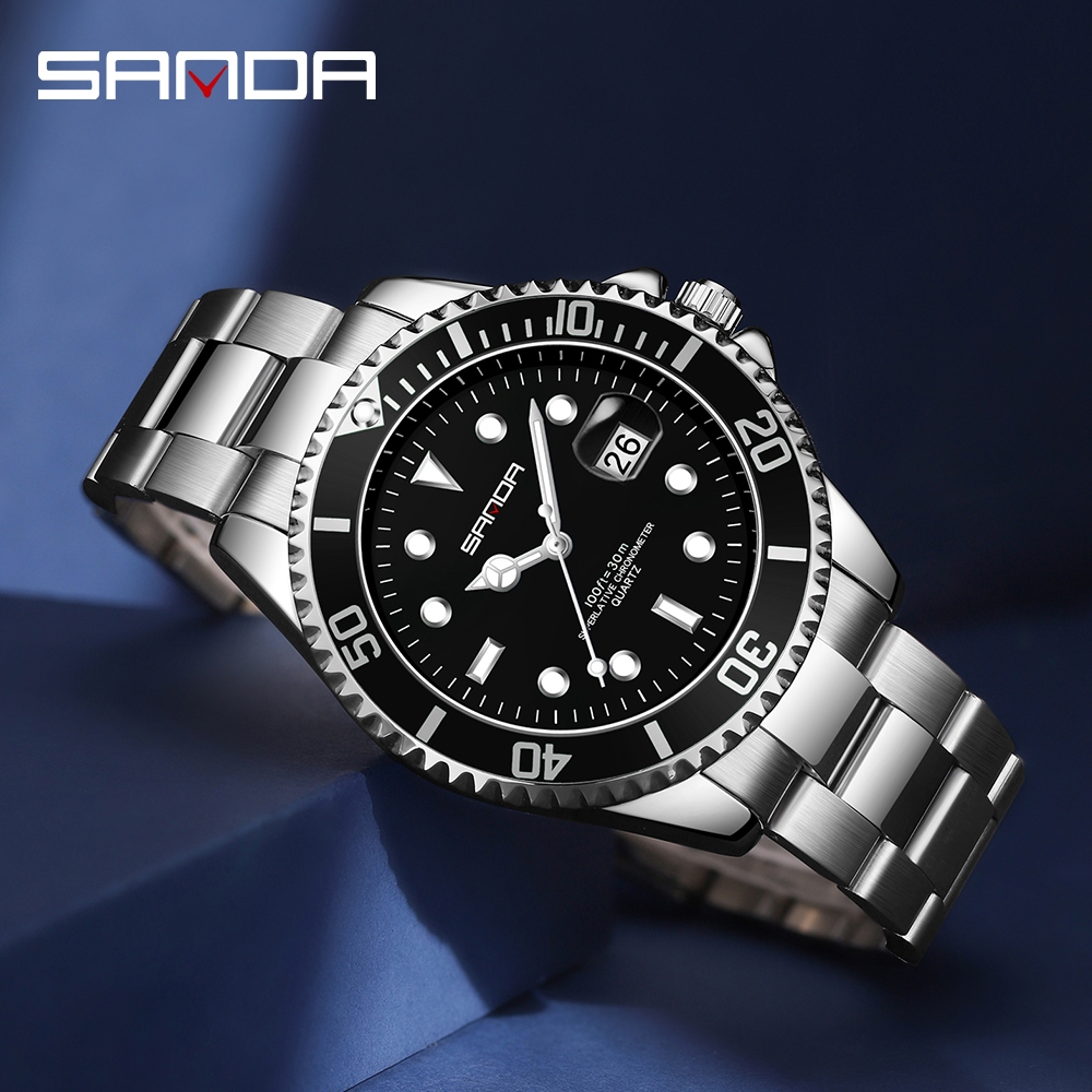 SANDA Top Luxury Brand Men's Fashion Casual Watches Waterproof Men's ...