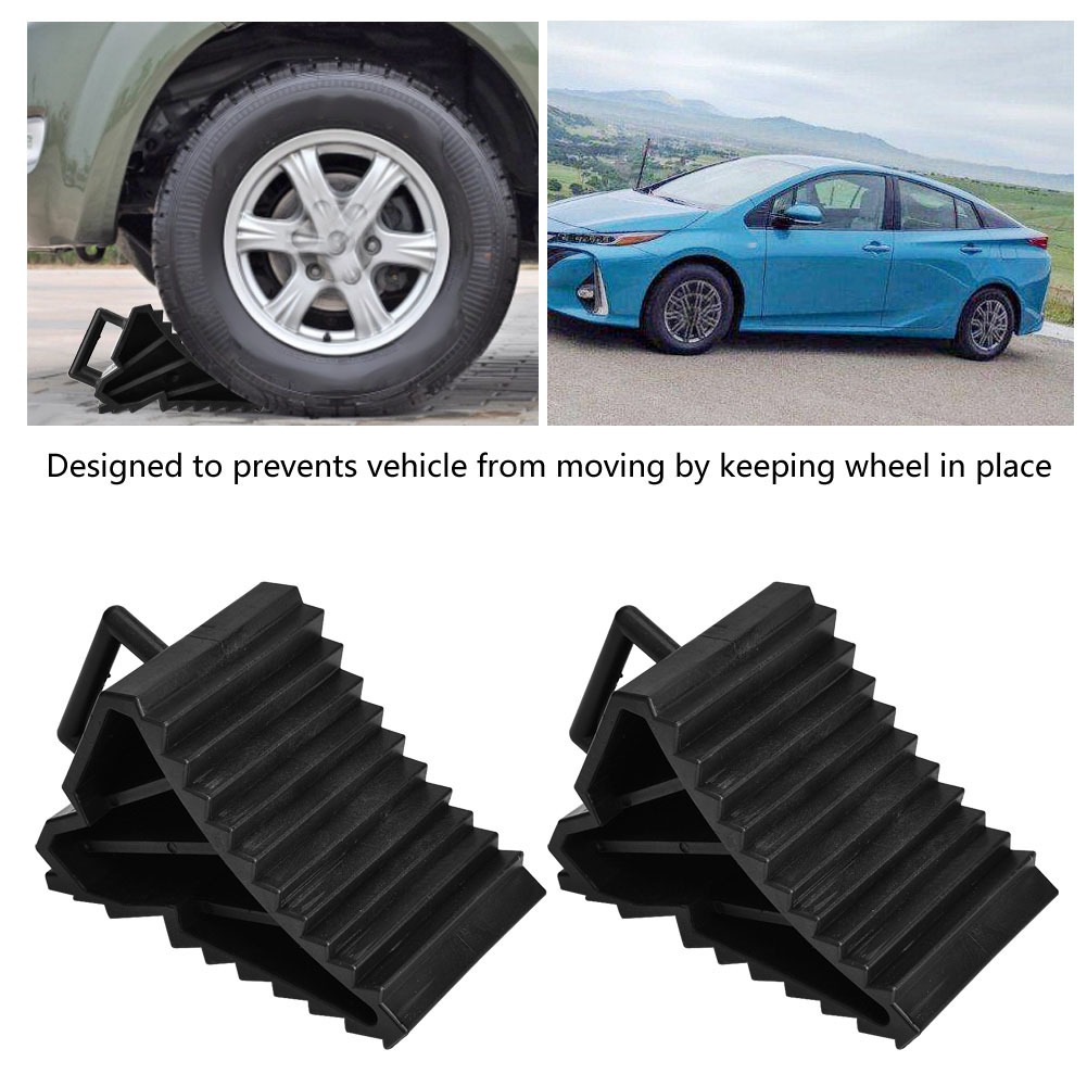 2pcs Car Anti-slip Block Tyre Slip Stopper Wheel Alignment Block Tire ...