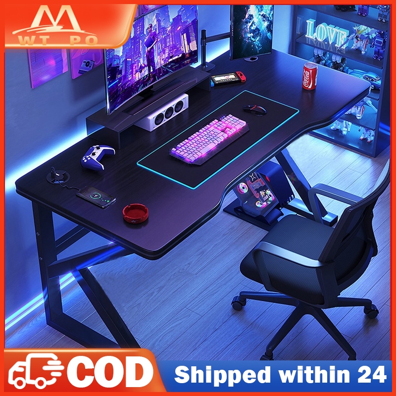 120cm Gaming table computer table office table meja belajar gaming desk ...