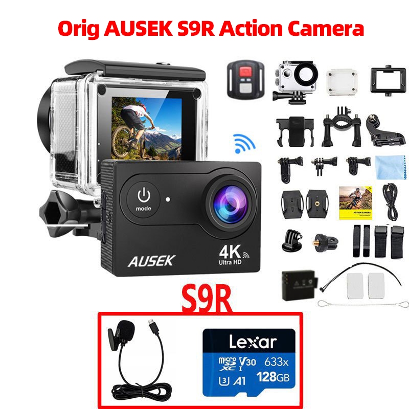 Original AUSEK S9R Action Camera Ultra HD 4K 60FPS Waterproof Camera Anti-shake WIFI Remote ...
