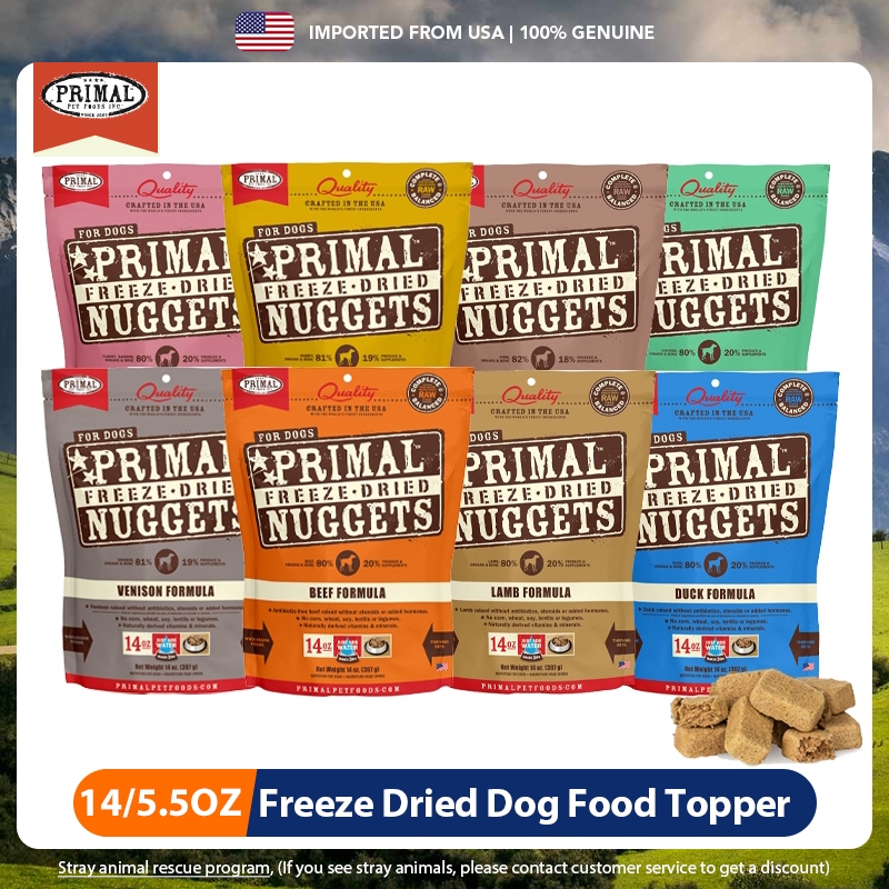 Primal Freeze Dried Dog Food Nuggets Complete & Balanced Meal Topper or ...