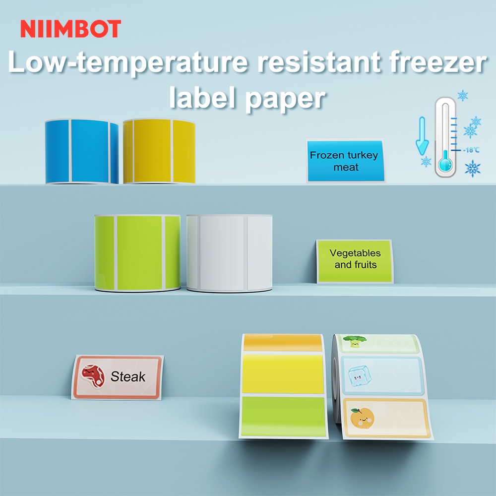 NIIMBOT B21/B1/B3s Refrigerator Food Label Stickers, Refrigerator ...