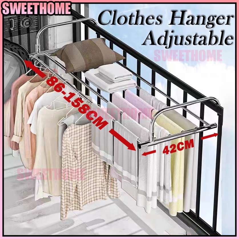 【Malay Delivery】Non perforated stainless steel indoor balcony, movable ...