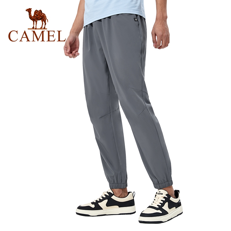 CAMEL quick-drying sweatpants men's breathable woven leggings casual ...