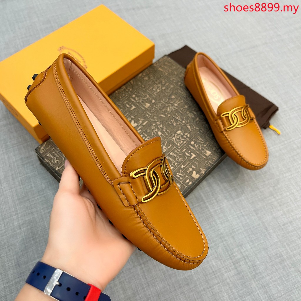 Original Quality TOD'S Driving Shoes Women's Brown Bean Shoes | Shopee ...