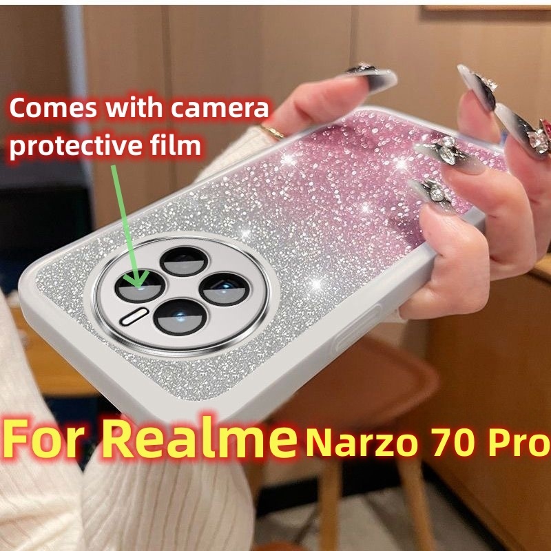 Soft Case For Realme Narzo 70 Pro 5G 2024 Narzo70 Real Me 70Pro Casing Gradient Phone Case ...