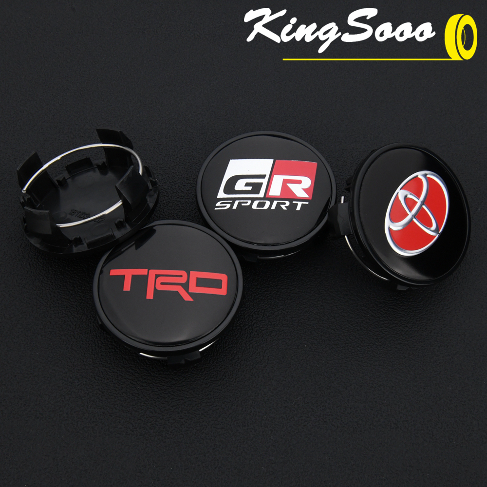 4PCS Toyota Center Cap Rim Wheel Cap 62mm OD / 56mm Clip GR Sport ...