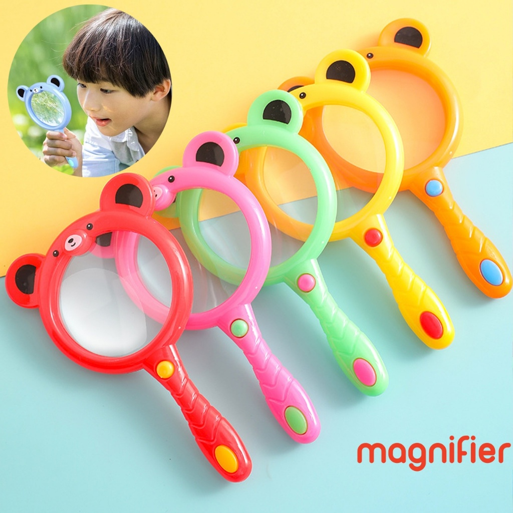 Children Cartoon Portable Magnifying Glass Student Science Education ...