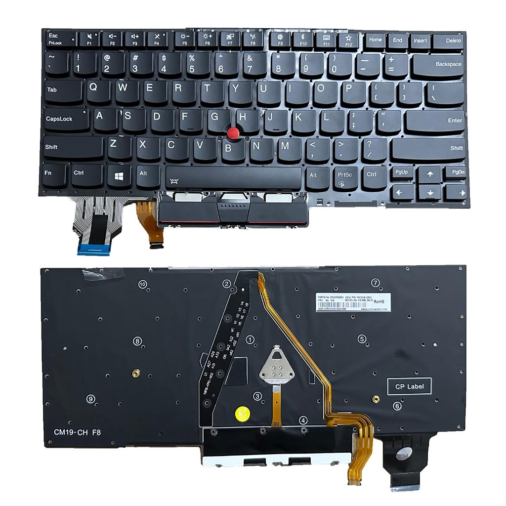 Laptop Replacement US Layout Keyboard For Lenovo Thinkpad X1 Carbon 7th ...