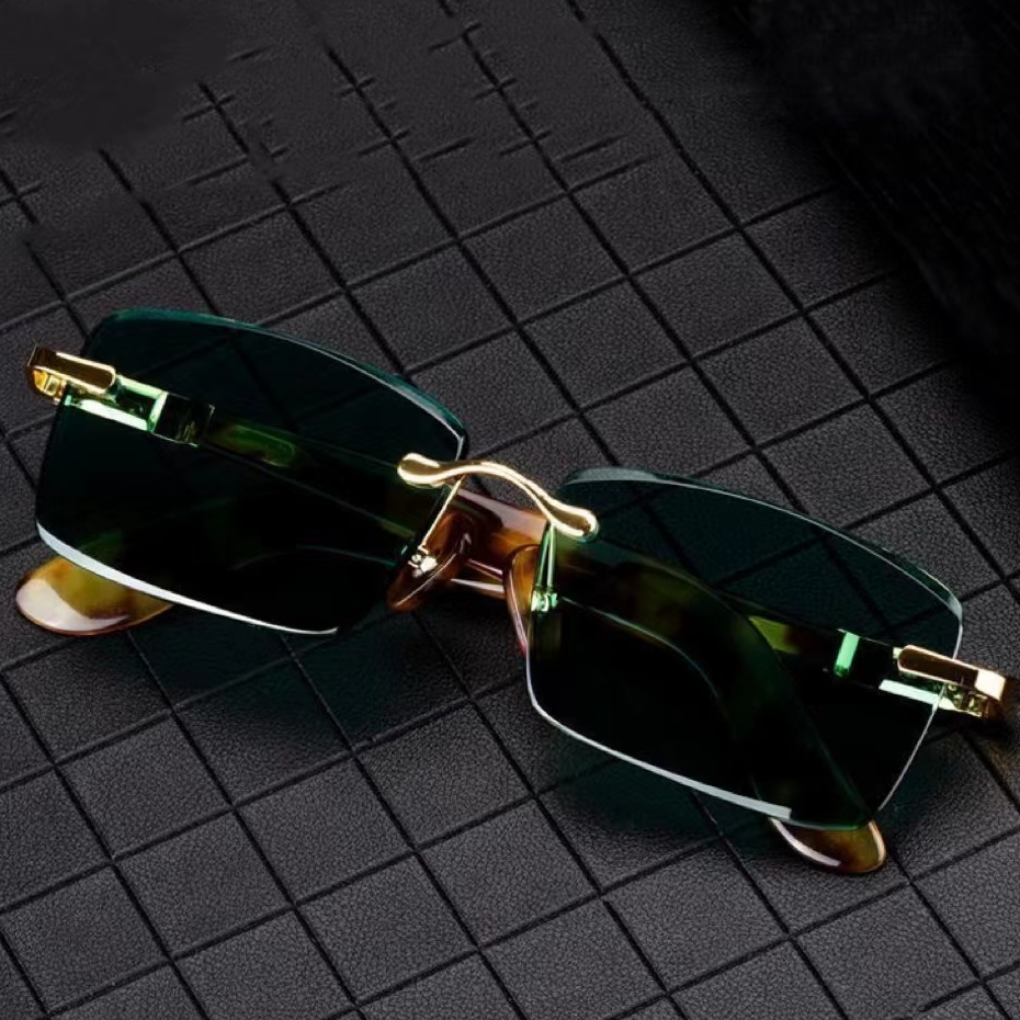 Lucky Green Crystal Glasses Crystal Stone Glasses Stone Glasses Glasses ...