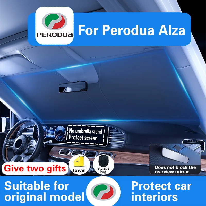 Car Front Window Sunshade Cover For Perodua ALZA Windshield Visor ...